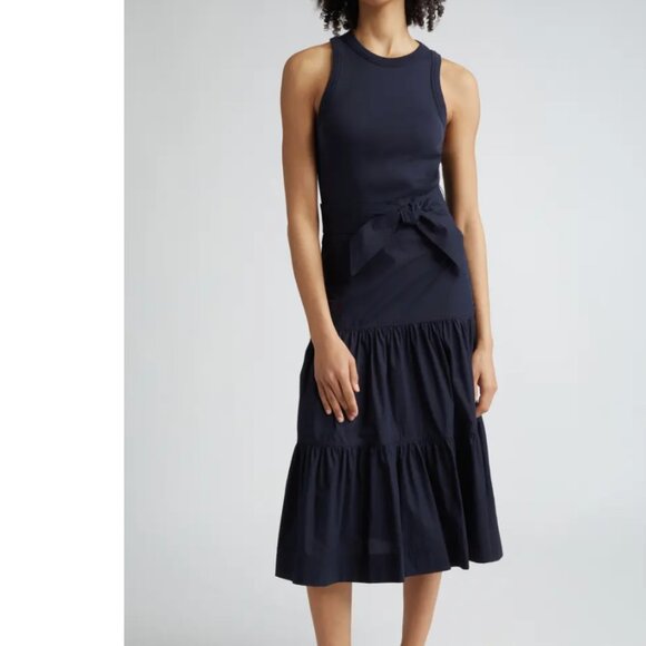 Veronica Beard | Dresses | Veronica Beard Austyn Belted Sleeveless Midi ...